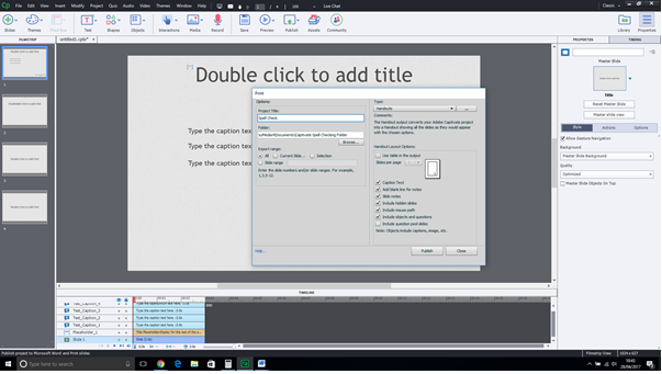 Step 2 Adobe Captivate Printing Files - eLearning