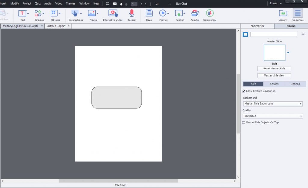Filling a button with a picture. - eLearning