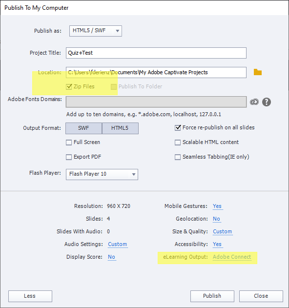 Add a Duration Field to your Adobe Captivate Project in the Adobe Connect Content Library ...