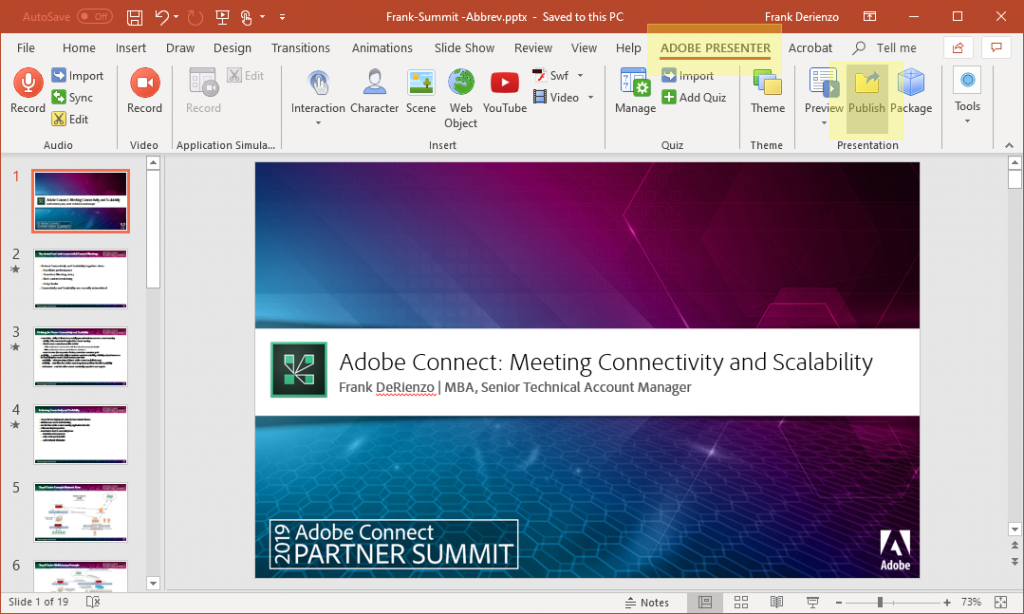 PowerPoint Presenter Notes in an Adobe Connect Virtual Classroom Share ...