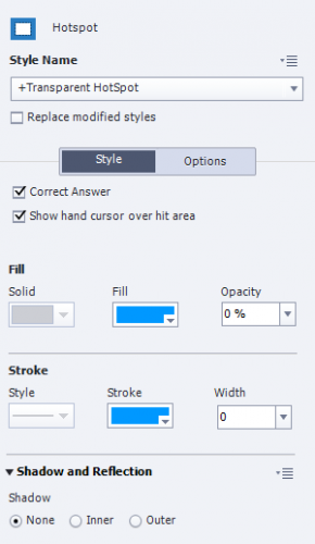 Hotspot not functioning in quiz - eLearning