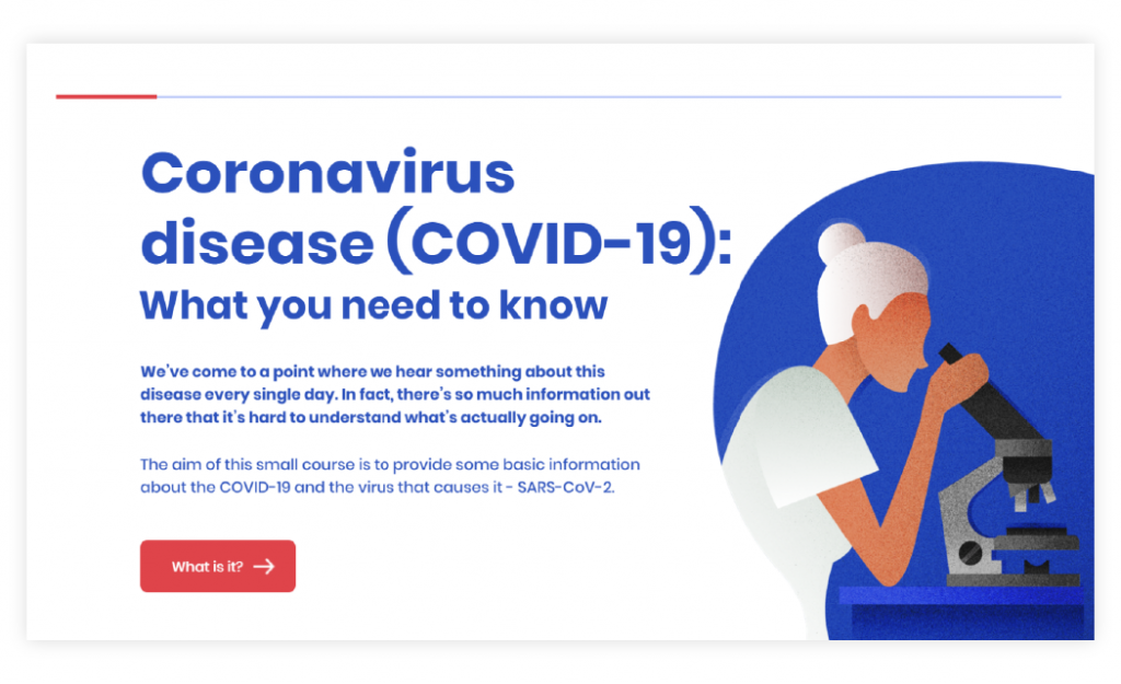 Free Elearning Course Template About Coronavirus Disease Covid-19 ...