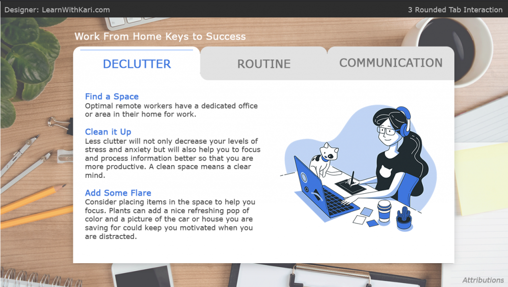 Rounded Folder Tabs Project Sample - eLearning