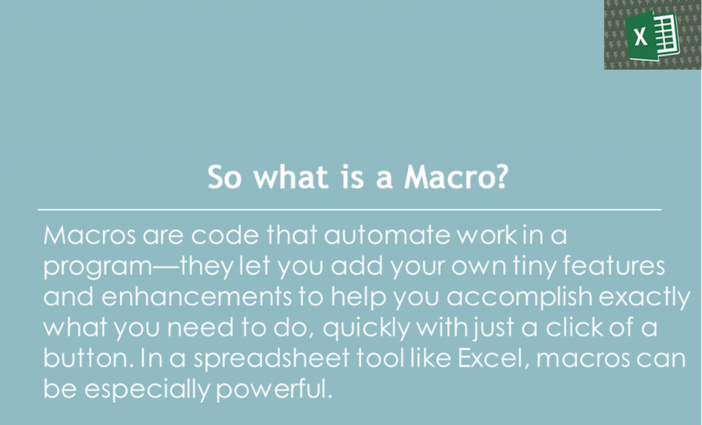 Create Macros in Excel - eLearning