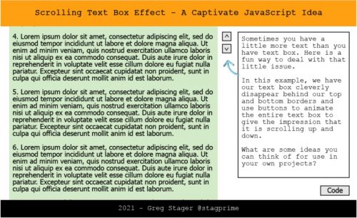 Scrolling Text Box Effect - JavaScript Idea Series - eLearning