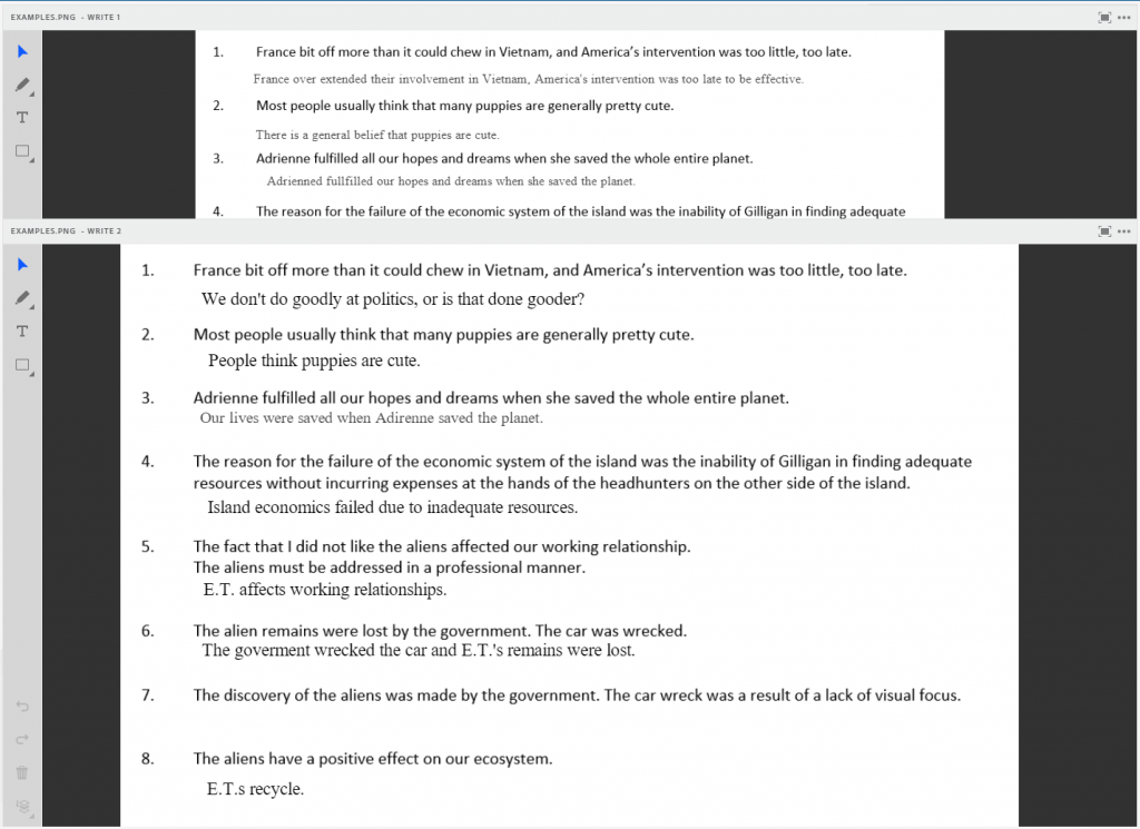 Share your breakout room notes to the class - eLearning