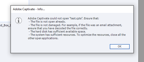 CPTX not loading on another PC (CAPTIVATE 2019) - eLearning