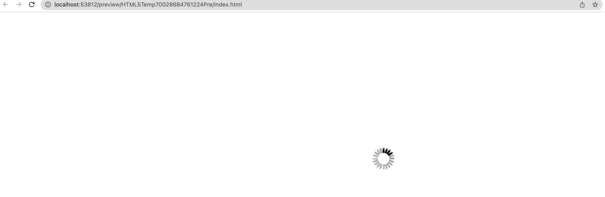 Content getting stuck on the loading screen when open in Preview ...