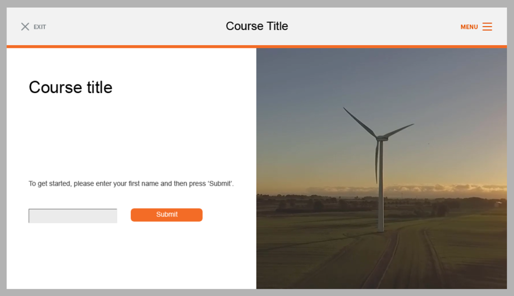 Example of elearning design elements | eLearning