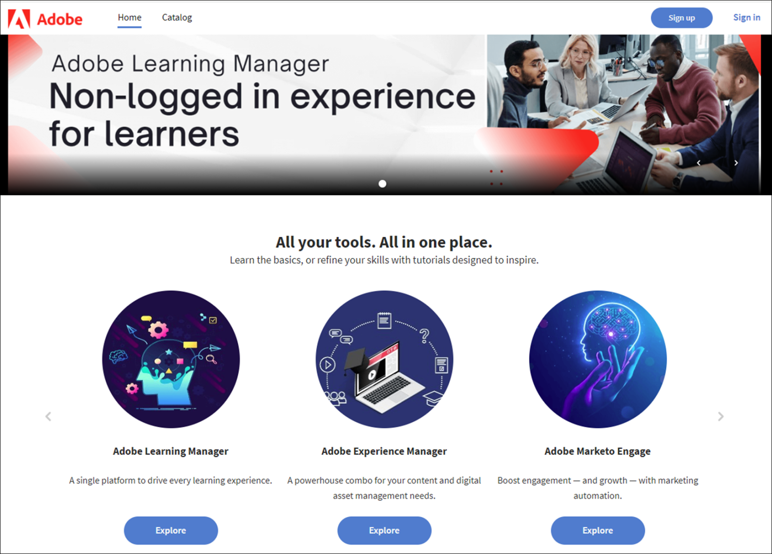 Non-Logged-in feature in Adobe Learning Manager Native Learner ...