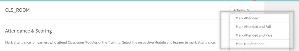 Marking Attendance of learners for Virtual and offline classroom ...