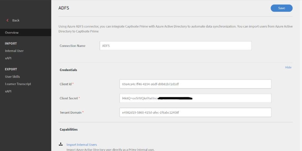 How to import the user from your Azure directory to Adobe Learning ...