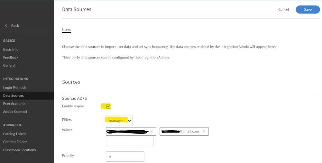 How to import the user from your Azure directory to Adobe Learning Manager using ADFS connector ...