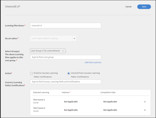 How to bulk unenroll users from learning plan auto instance in one go ...