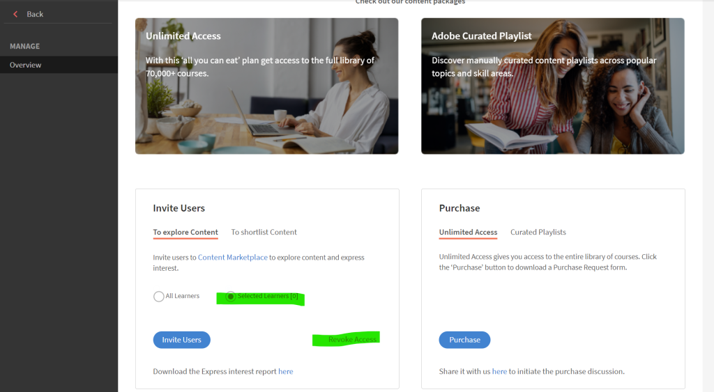 How to remove content Market place tab for learners? - eLearning