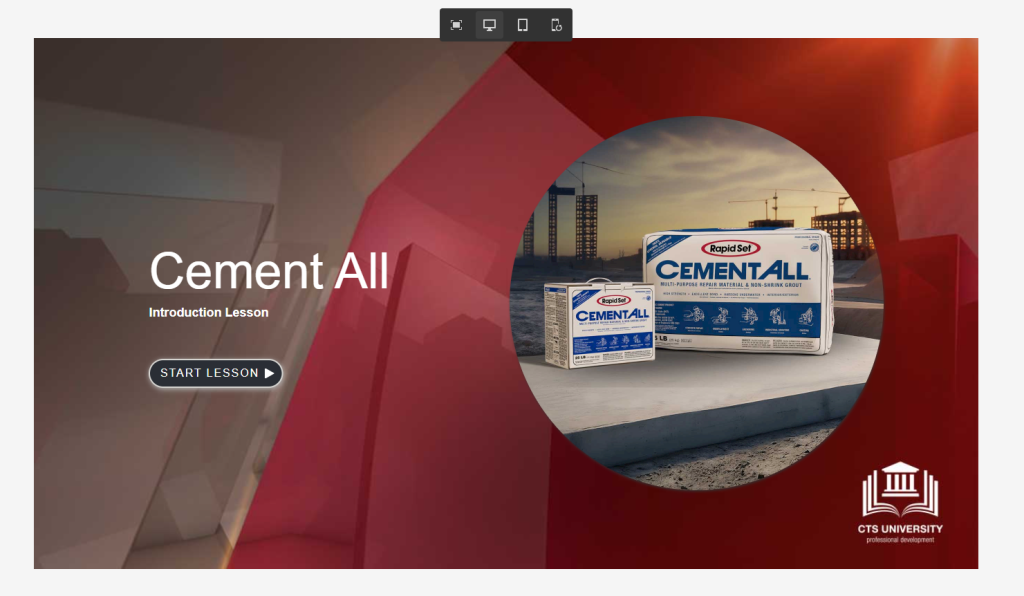 Cement All - eLearning