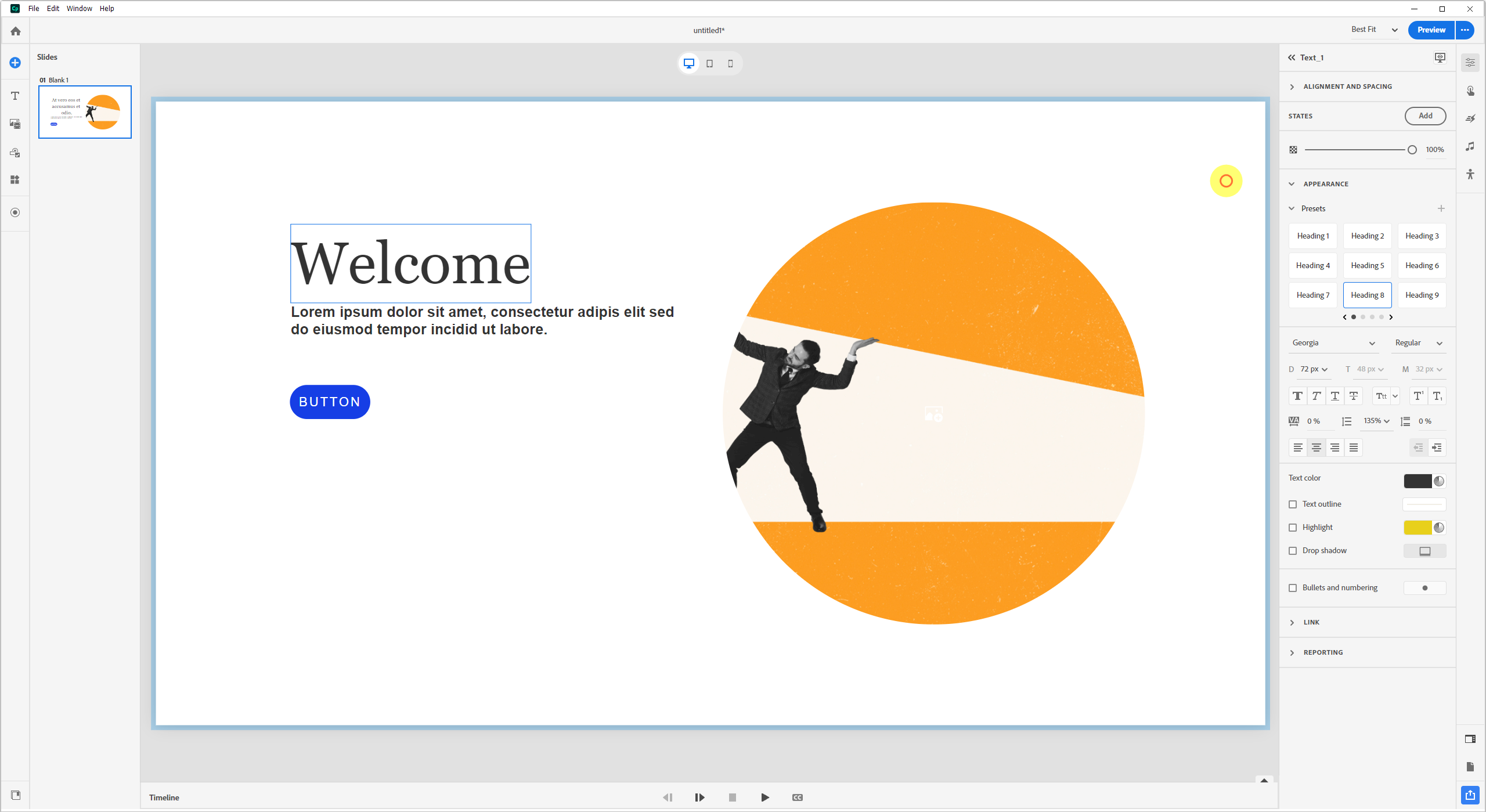 Vertical alignment problem - eLearning