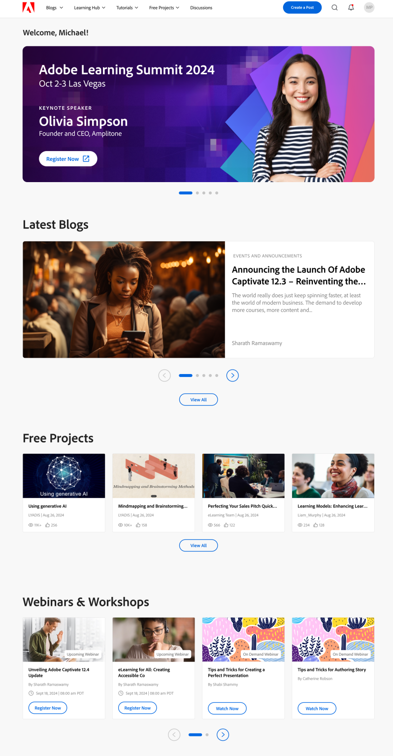 Welcome to the Reimagined Adobe eLearning Community - eLearning