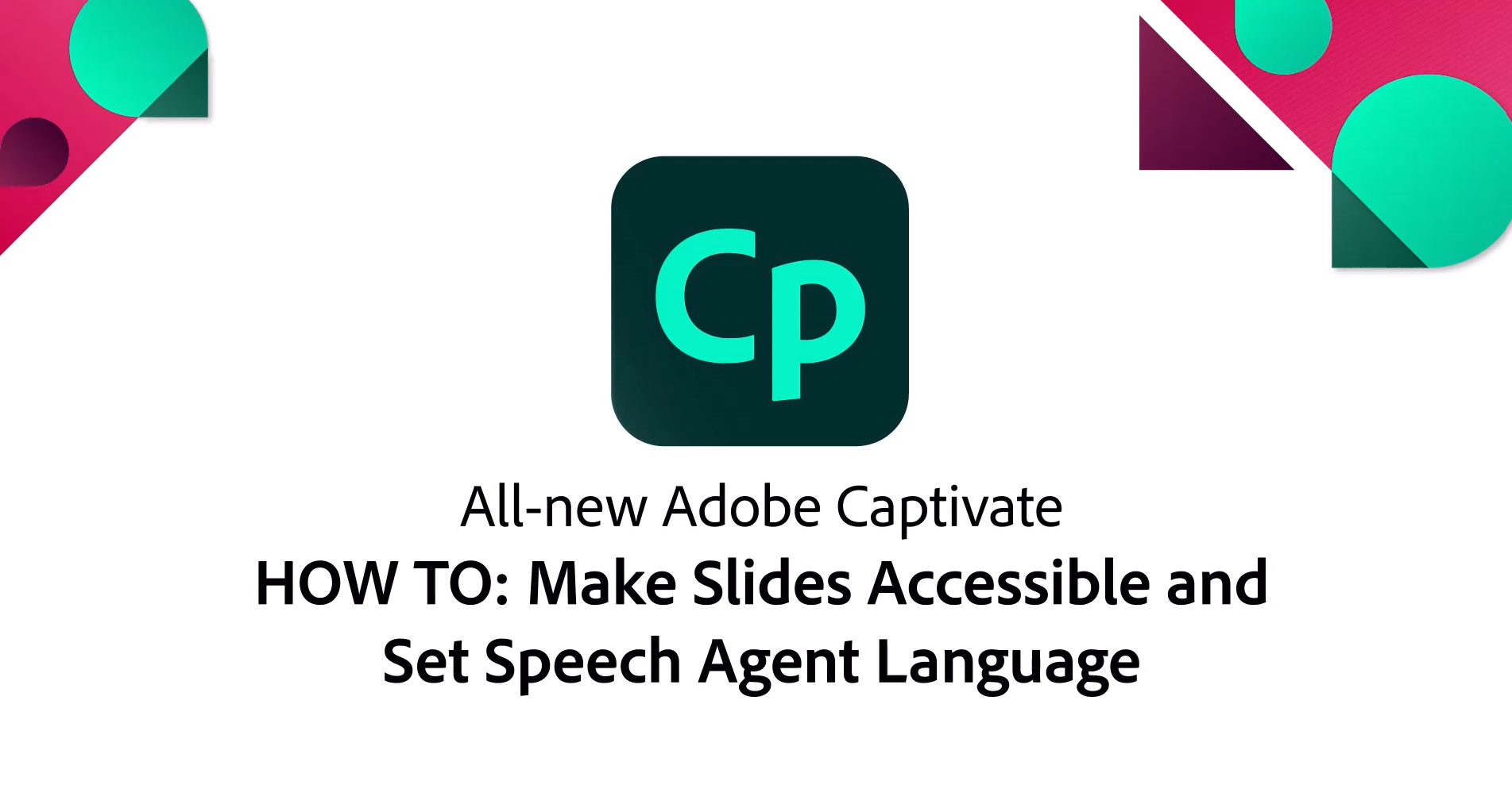 How to make a slide accessible and set speech agent language - eLearning