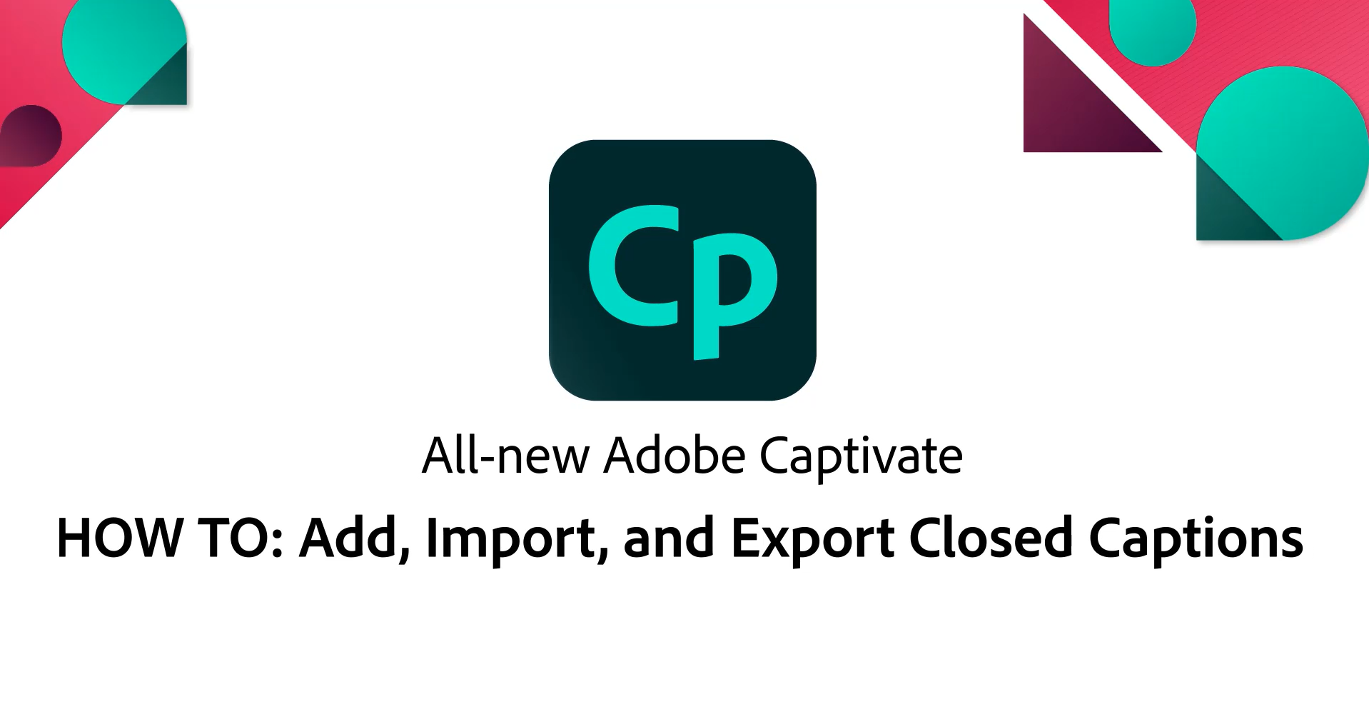 How to import and export closed captions - eLearning