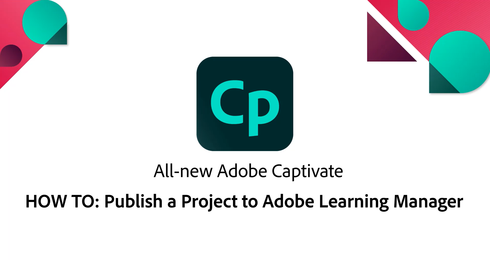 How to publish on Adobe Learning Manager - eLearning