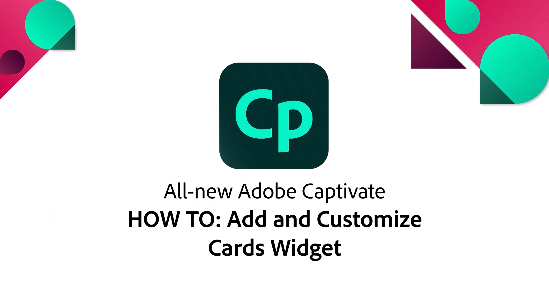 How to add and customize Card Widget - eLearning