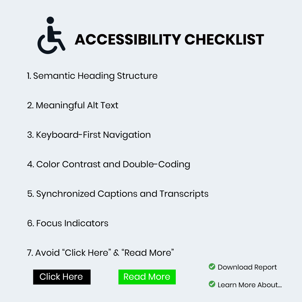 The Accessibility Checklist: 7 Must-Haves for Every Adobe eLearning ...